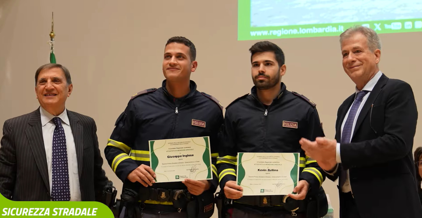 Salvarono un donna che voleva togliersi la vita: premiati gli agenti ...